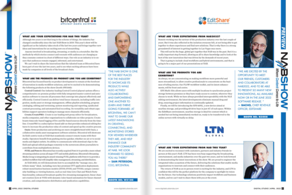 Bitcentral @ Digital Studio India - Bitcentral